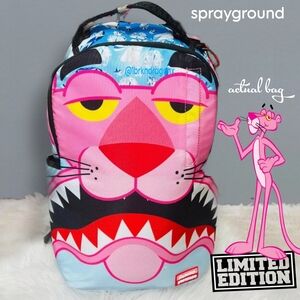 Sprayground | Bags | Nwt Pink Panther Waterproof Backpack Bubblegum ...